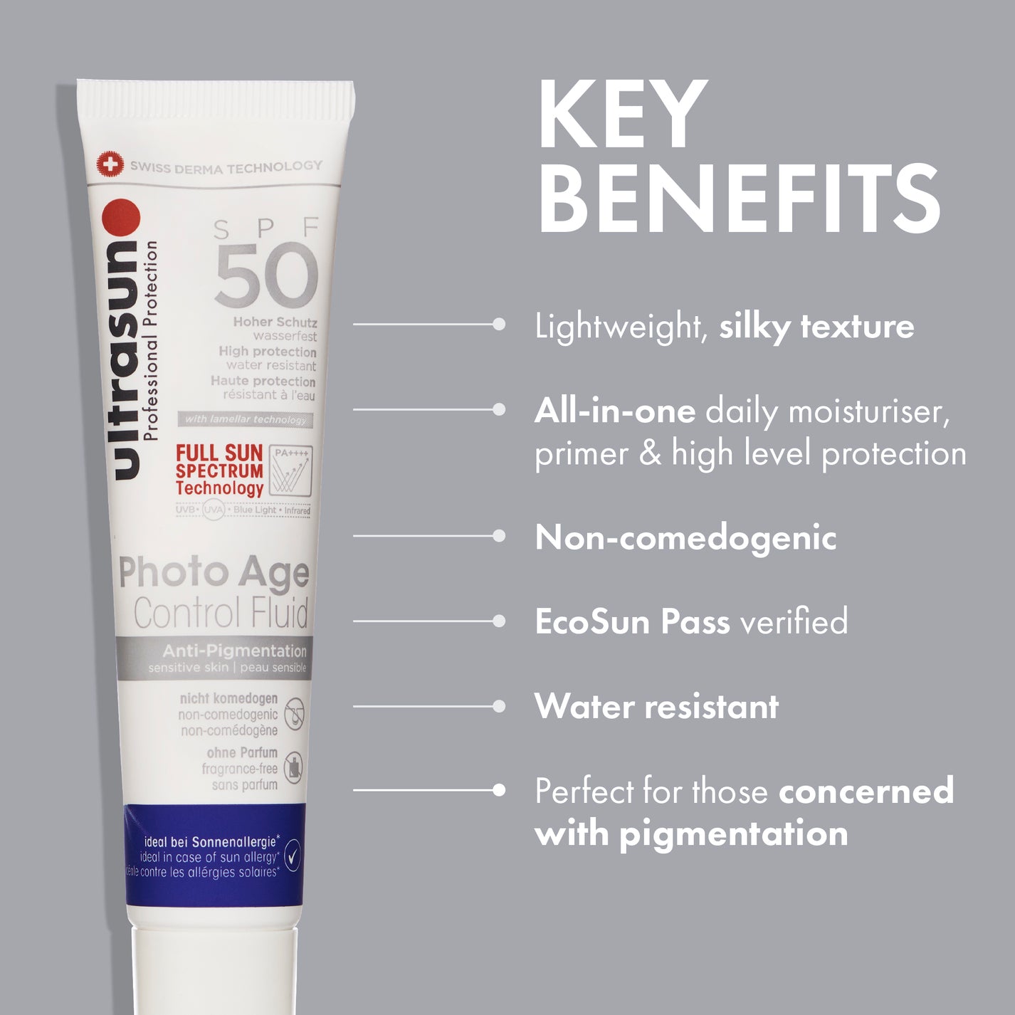 Ultrasun Photo Age Control Fluid Anti Pigmentation SPF50 – Ultrasun UK